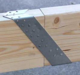 Gordinglas 75x200mm gording balken houtverbindingen houtbouw