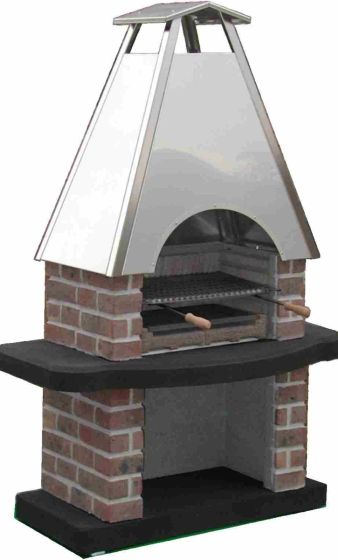 Barbecue beton RVS Reina (185x120x65cm/400kg) kopen? | Intergard ...