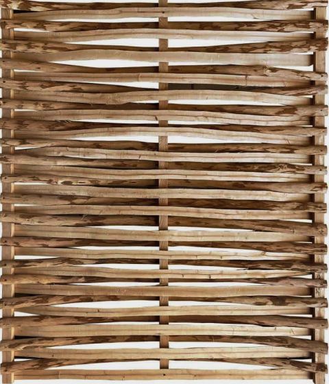 Hazel hurdle fencing