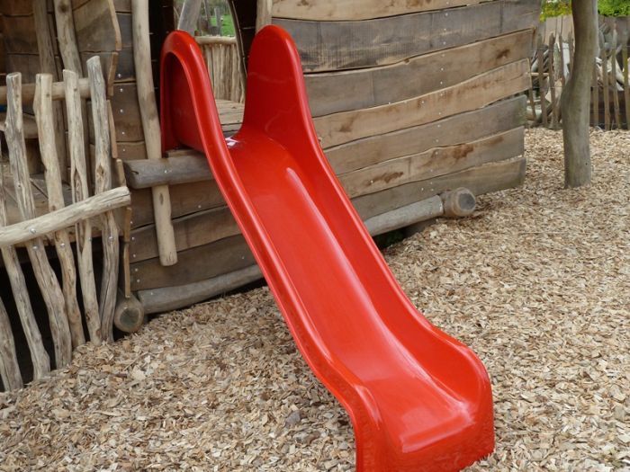 GFK Rutschen rot 190cm für Spielgeräte und Spieltürme Spielplatz