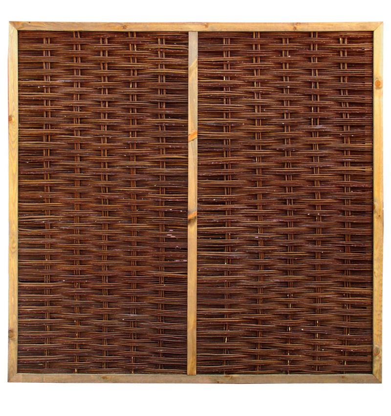 Cloture en osier en cadre 180x180cm, haute Qualité prix Bas