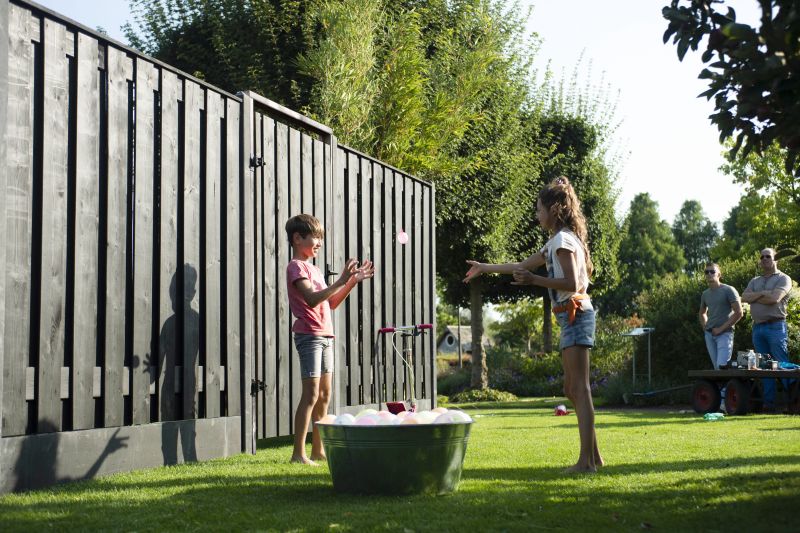 Valla madera hormigon, alta calidad