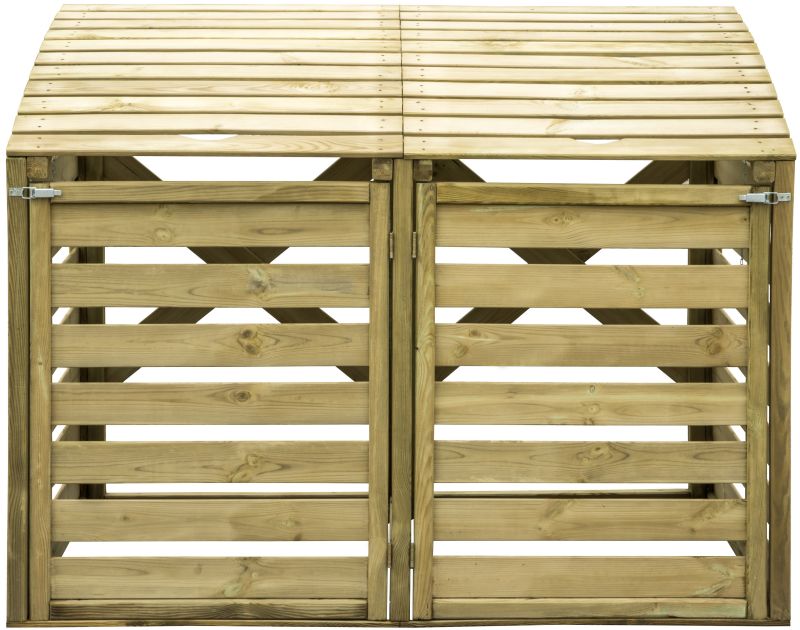 Bin cover wheelie double, 156x122x92cm high Quality