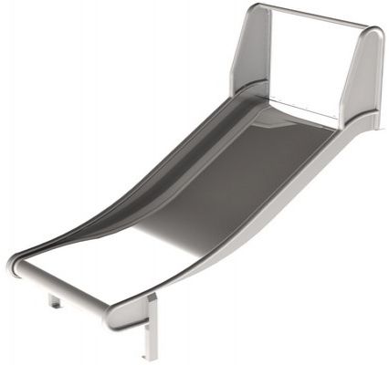 Stainless steel playground slide 100x100cm EN 1176, highest quality