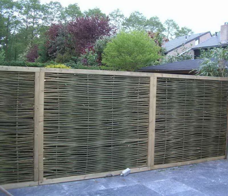 Hazelaarscherm tuinscherm hazelaar op frame 180x180cm kopen ...