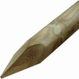 Poteau bois rond pointu ø12x100cm en bois haute qualité prix bas